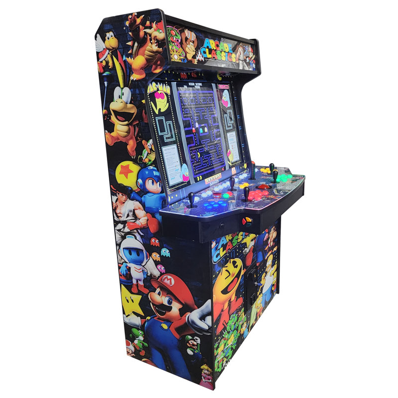 N2fun Mame/Hyperspin 43" 4K Multicade 4-Player Upright Arcade Game | Wayfair